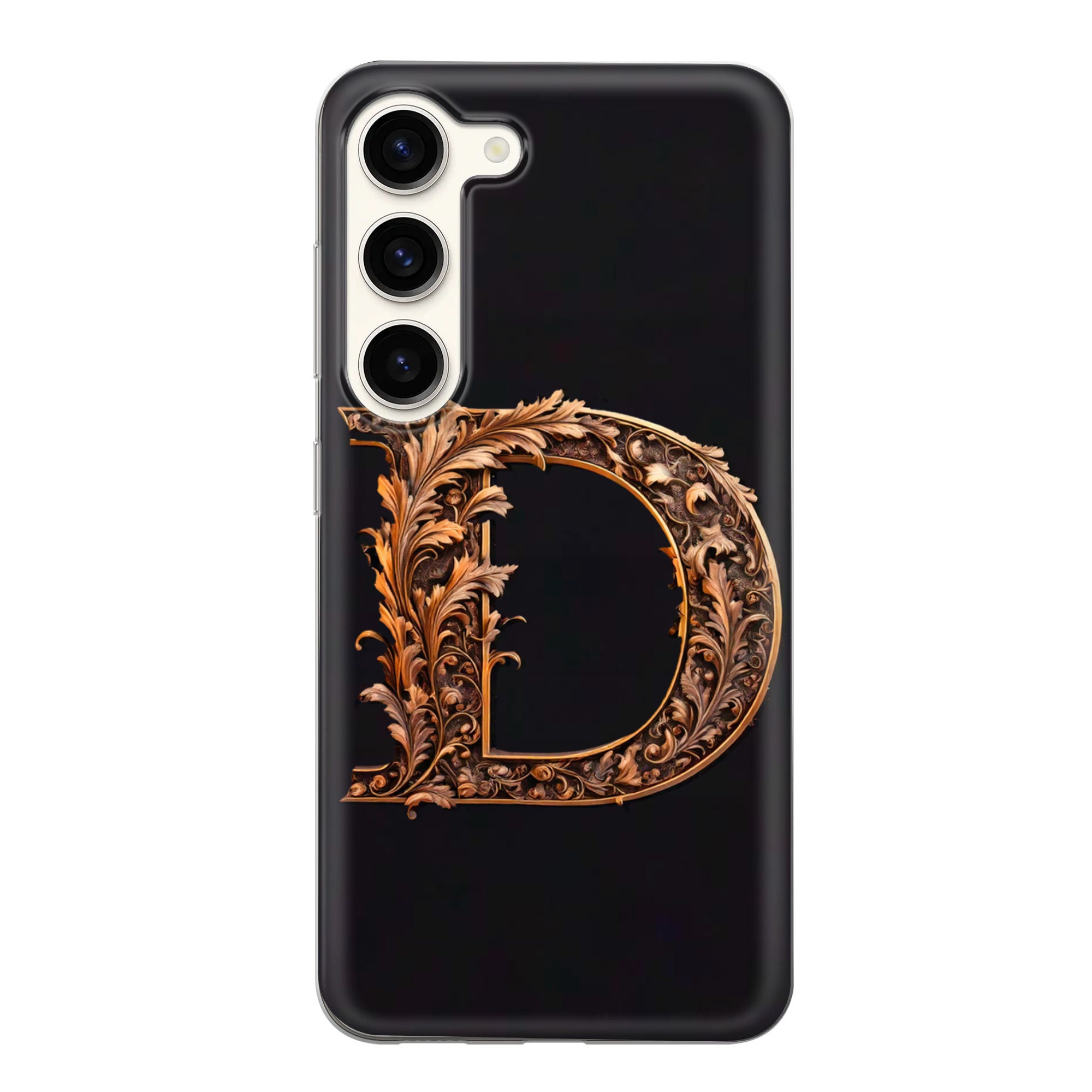 Handwriting Letter Phone Case Alphabet Cover for Samsung Galaxy S24 S23 ...