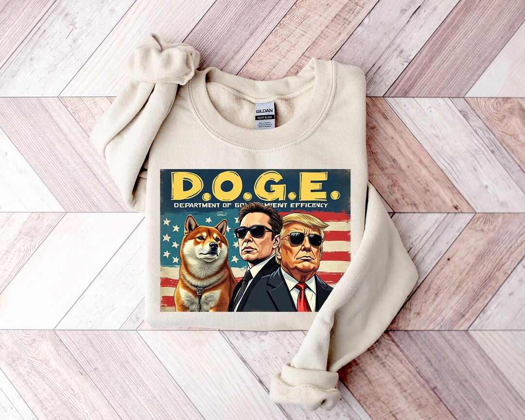 D.O.G.E Crypto USA Hoodie, Elon Musk & Trump Political Shirt, Doge Coin ...
