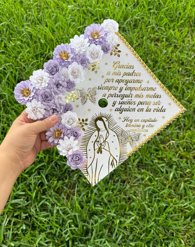 Virgin Mary Personalized Graduation Cap Topper Graduation Topper Custom ...
