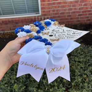 Graduation Cap Grad Cap Graduation Decor Class of 2024 Paper Flowers ...