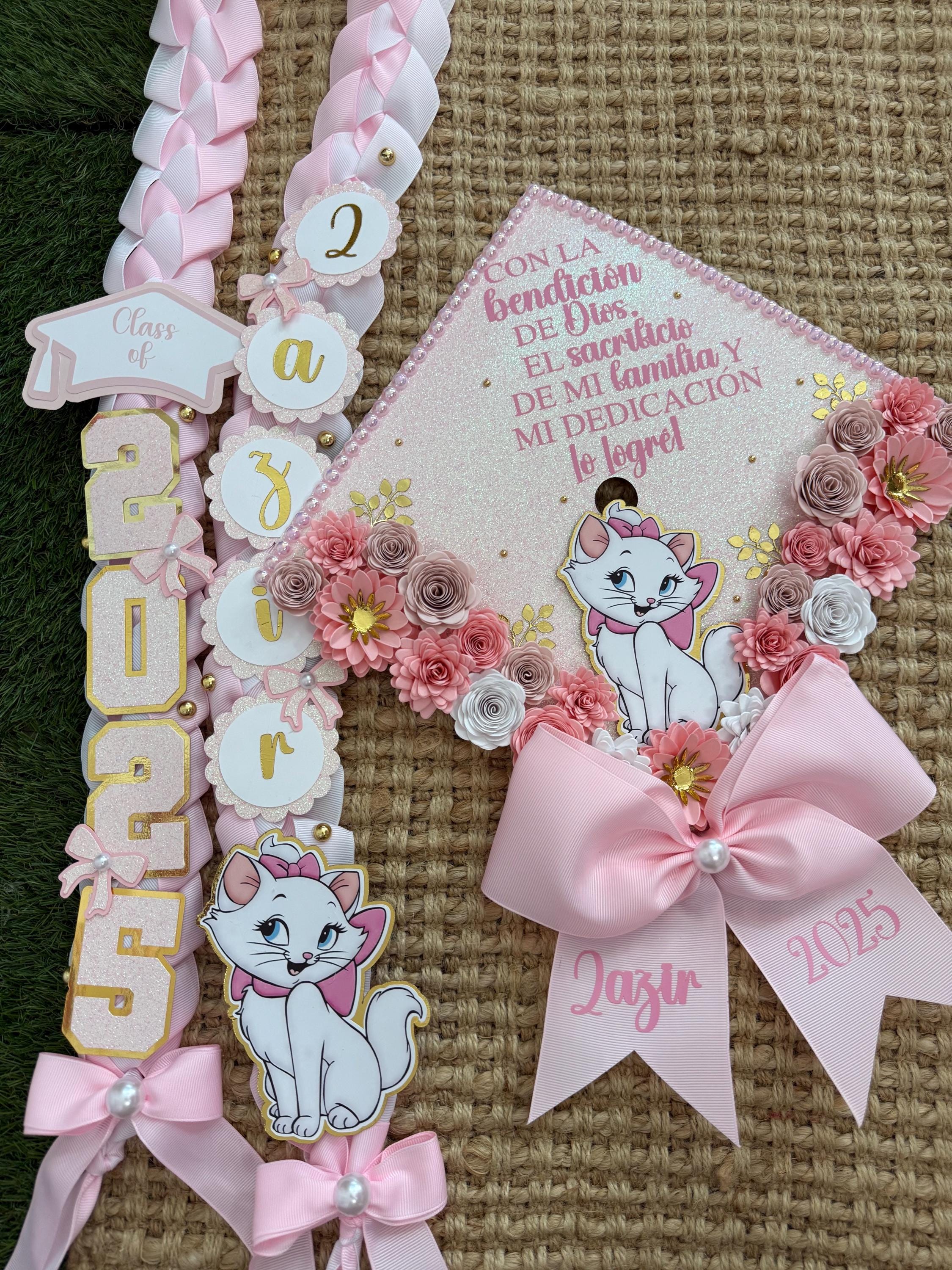 Custom Graduation Bundle Lei Cap Topper Personalized Grad Cap Senior ...