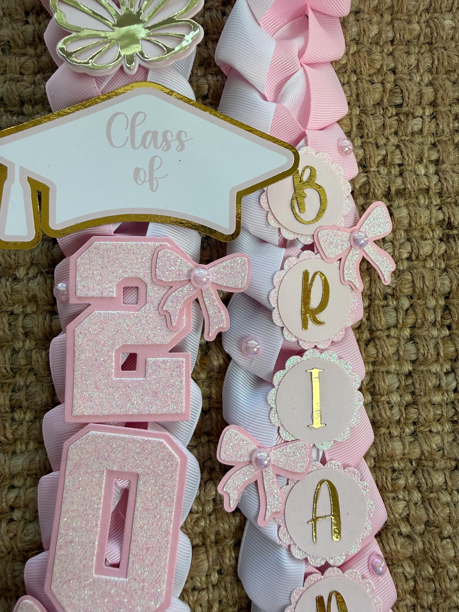 2026 Coquette All Pink Graduation Lei Promotion Gift Lei Senior Night ...