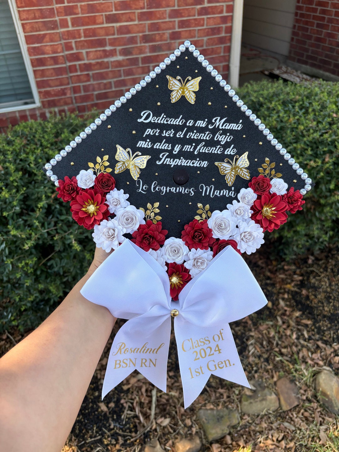 Custom Graduation Cap Topper Personalized Grad Cap Senior Class of Gift ...