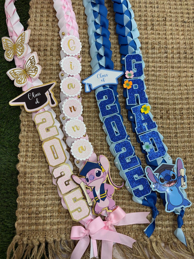 2026 Graduation Lei Promotion Lei Senior Night Gift Lei Braided Ribbon ...
