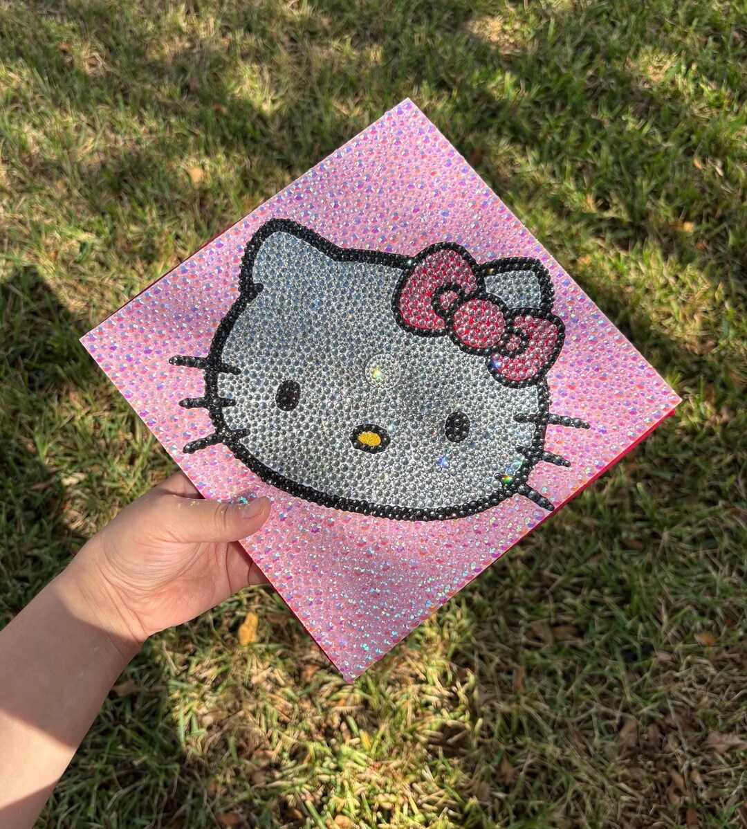 Bling Graduation Cap Topper Kitty Grad Cap Topper Grad Hat Graduation ...