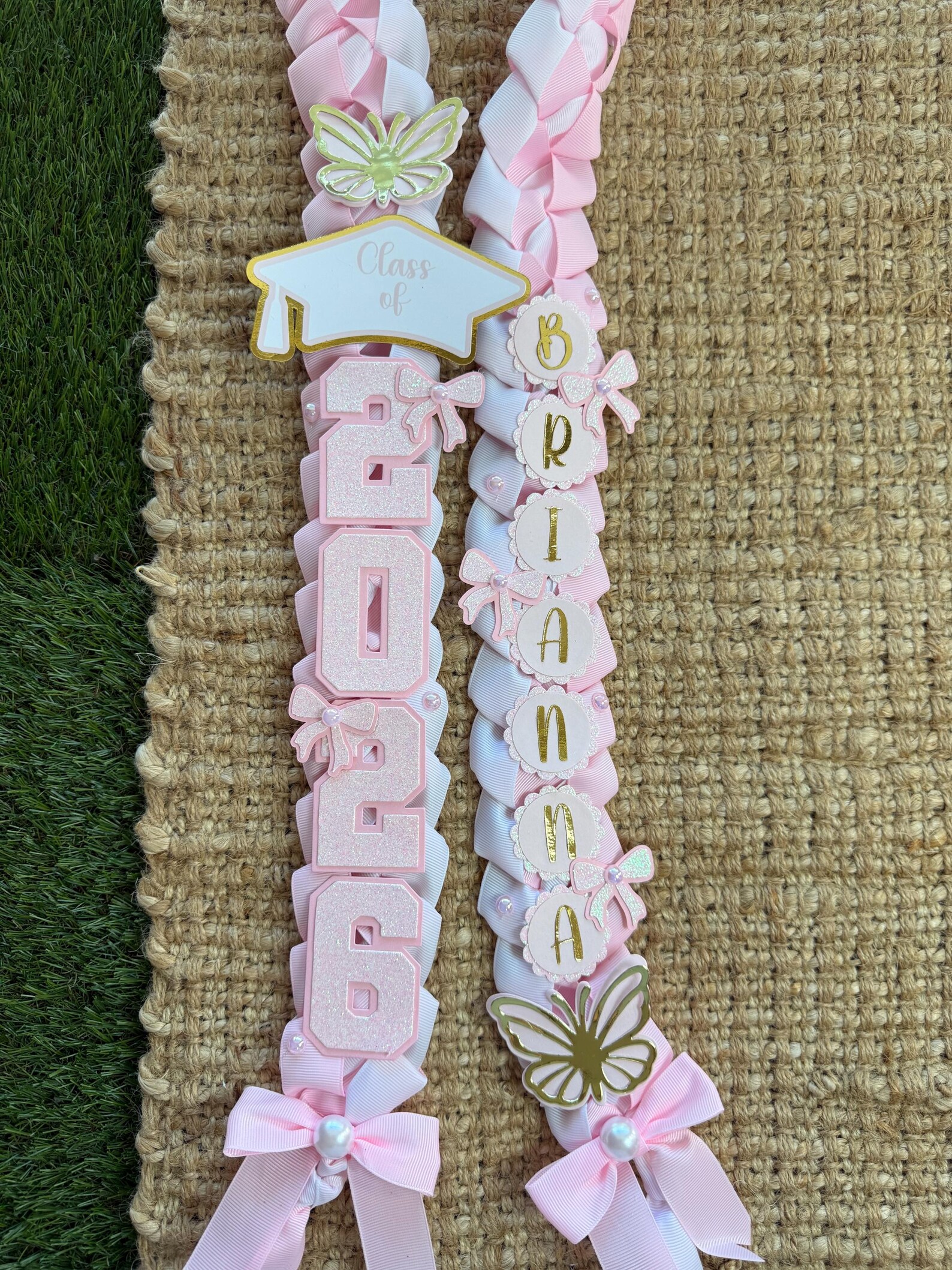 2026 Coquette All Pink Graduation Lei Promotion Gift Lei Senior Night ...