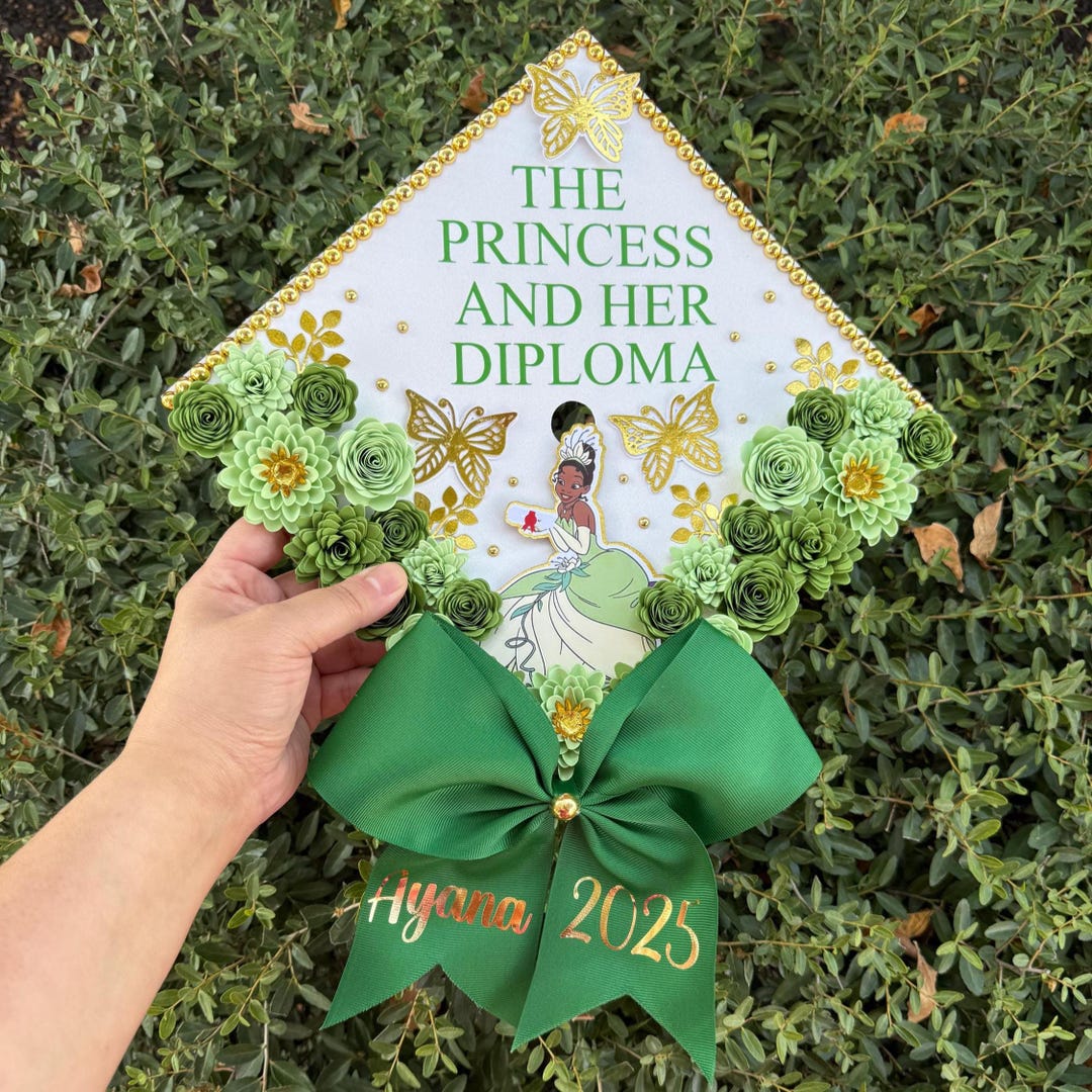 Princess Graduation Cap Topper Personalized Cap Decoration Grad Cap ...