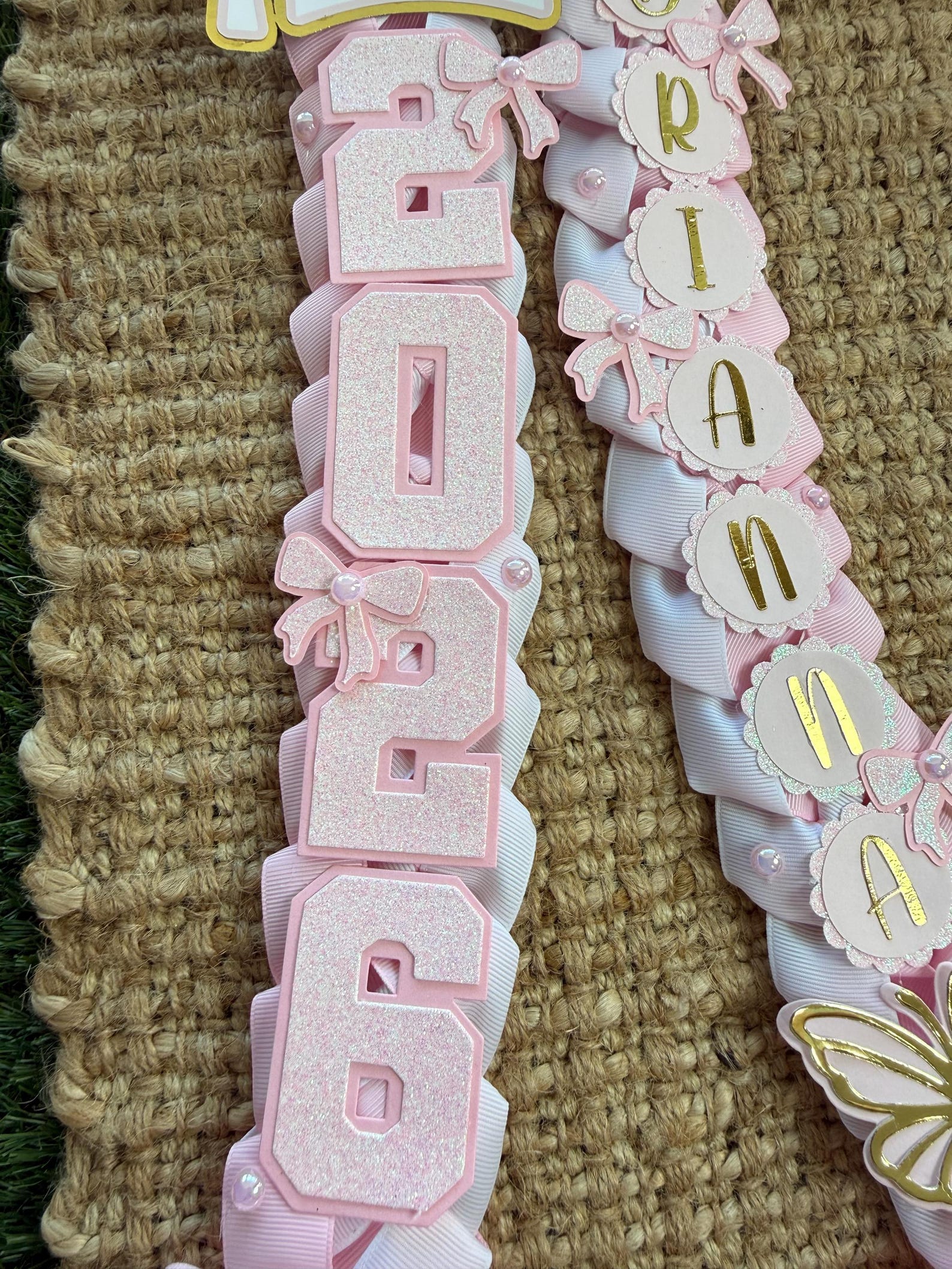 2026 Coquette All Pink Graduation Lei Promotion Gift Lei Senior Night ...