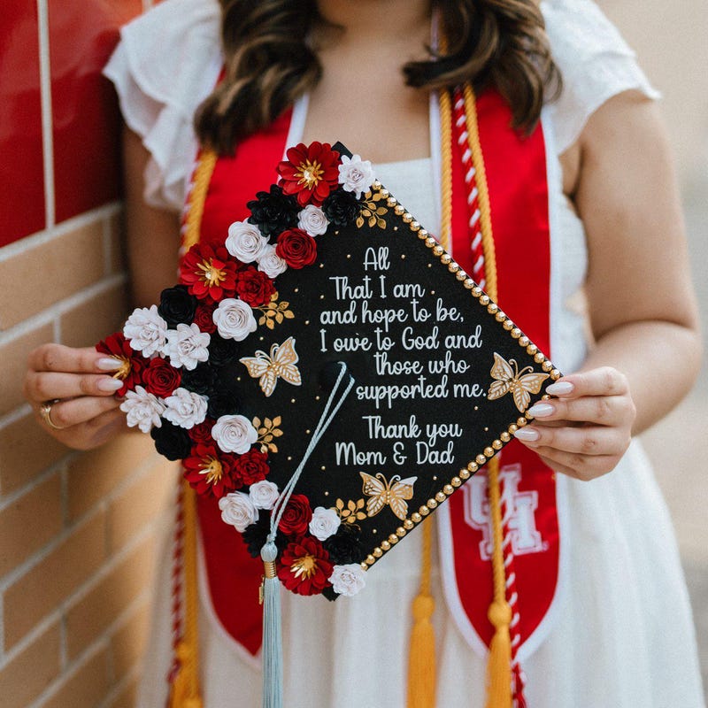 Flowers for Graduation Cap - Etsy