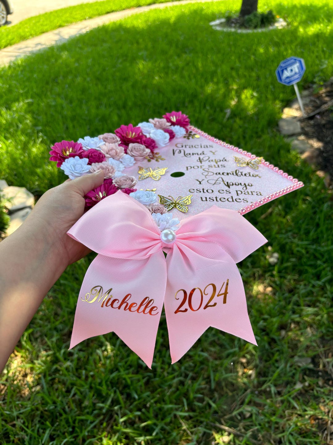 Custom Graduation Bow Personalized Graduation Cap Bow Graduation Cap ...