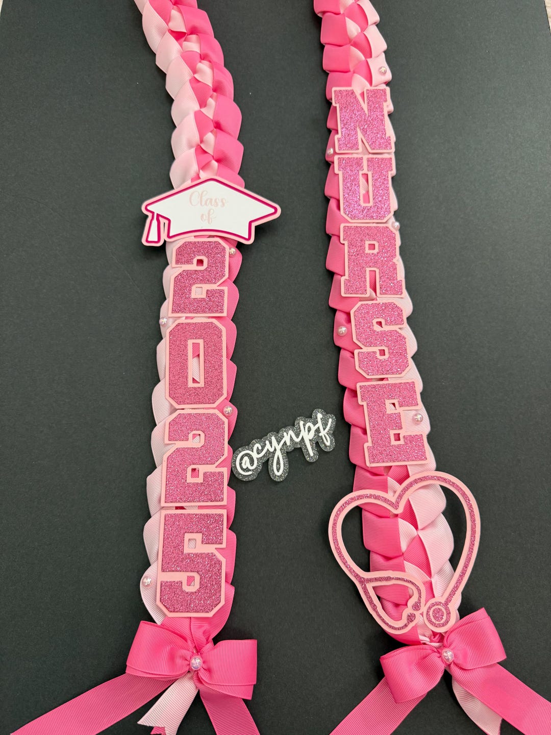 Nurse Graduation Lei Promotion Gift Lei Senior Night Gift Lei Braided ...