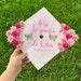 Pink Floral Graduation Cap Topper Personalized Grad Cap Tassel Grad Cap ...