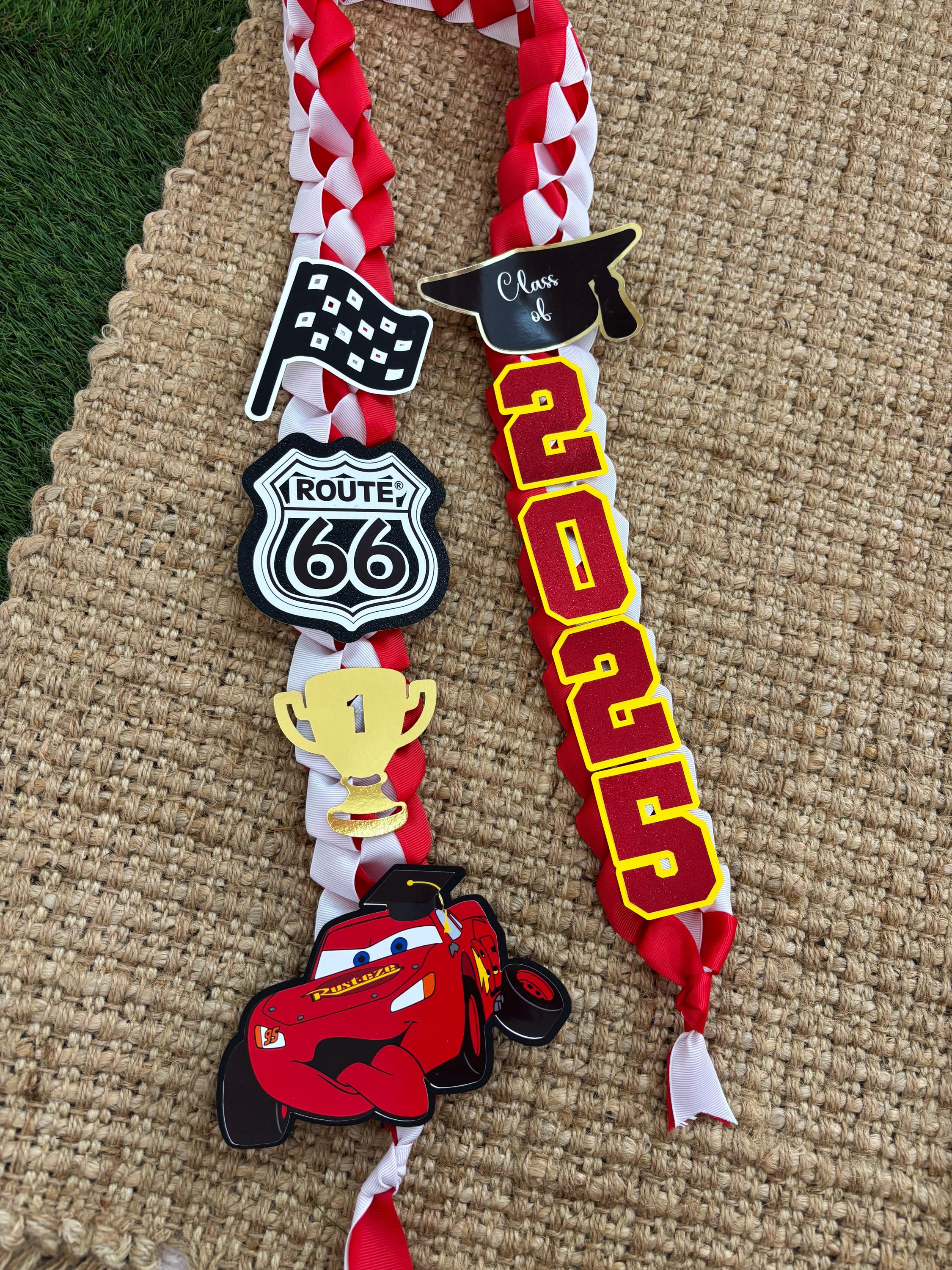 Cars Graduation Lei Promotion Gift Lei Senior Night Gift Lei Braided ...