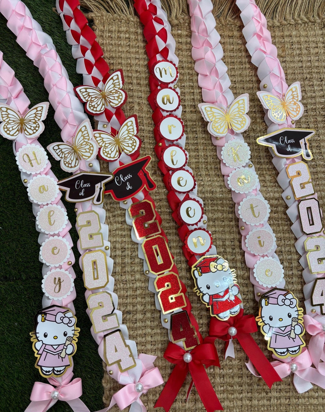 Graduation Lei Promotion Gift Lei Senior Night Gift Lei Braided Ribbon ...