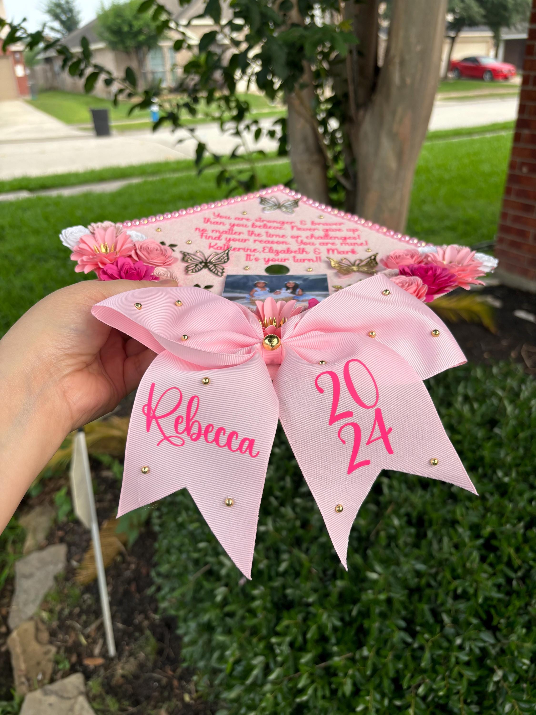 Custom Graduation Bow Personalized Graduation Cap Bow Graduation Cap ...