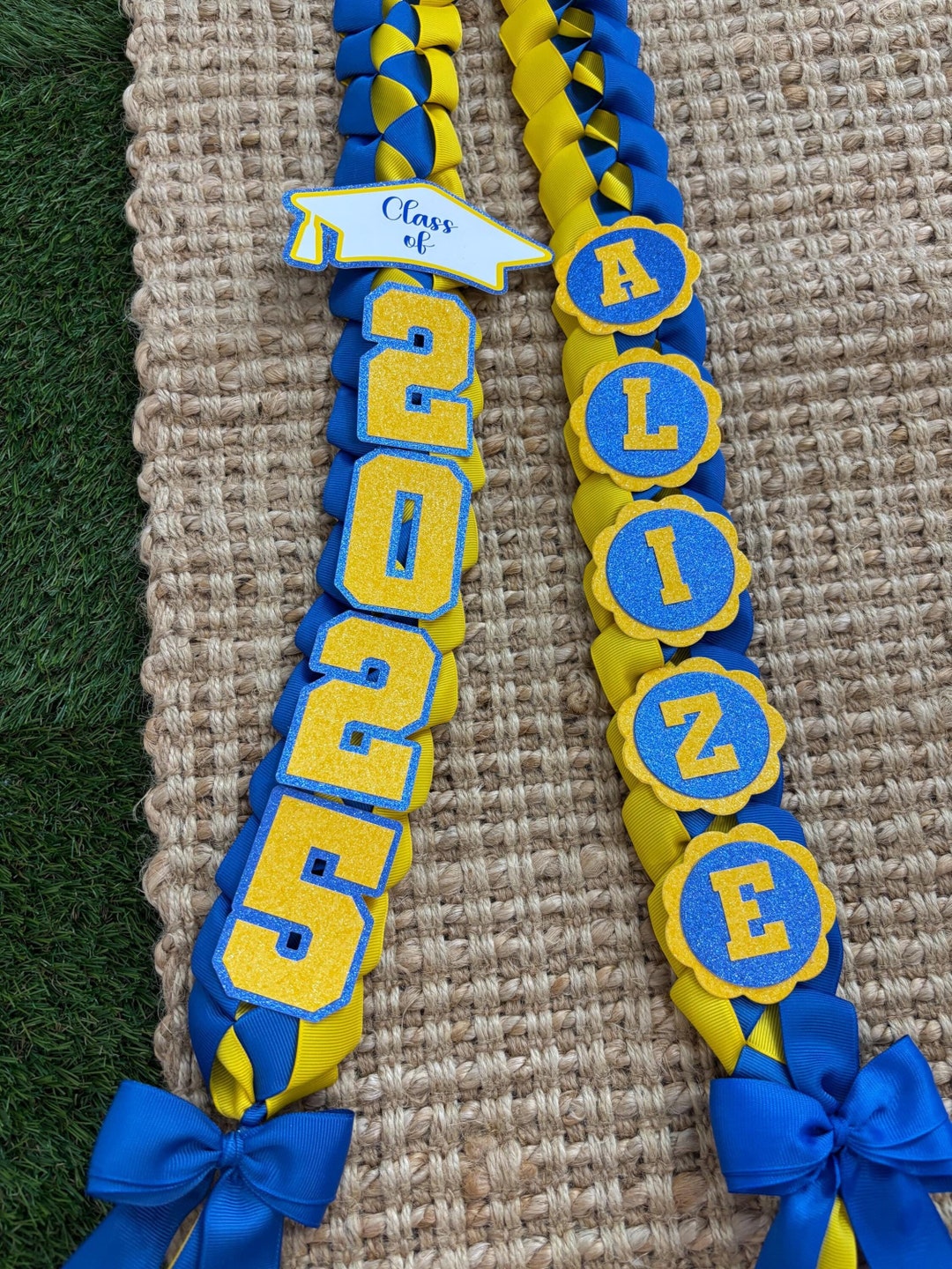 Graduation Lei Promotion Gift Lei Senior Night Gift Lei Braided Ribbon ...