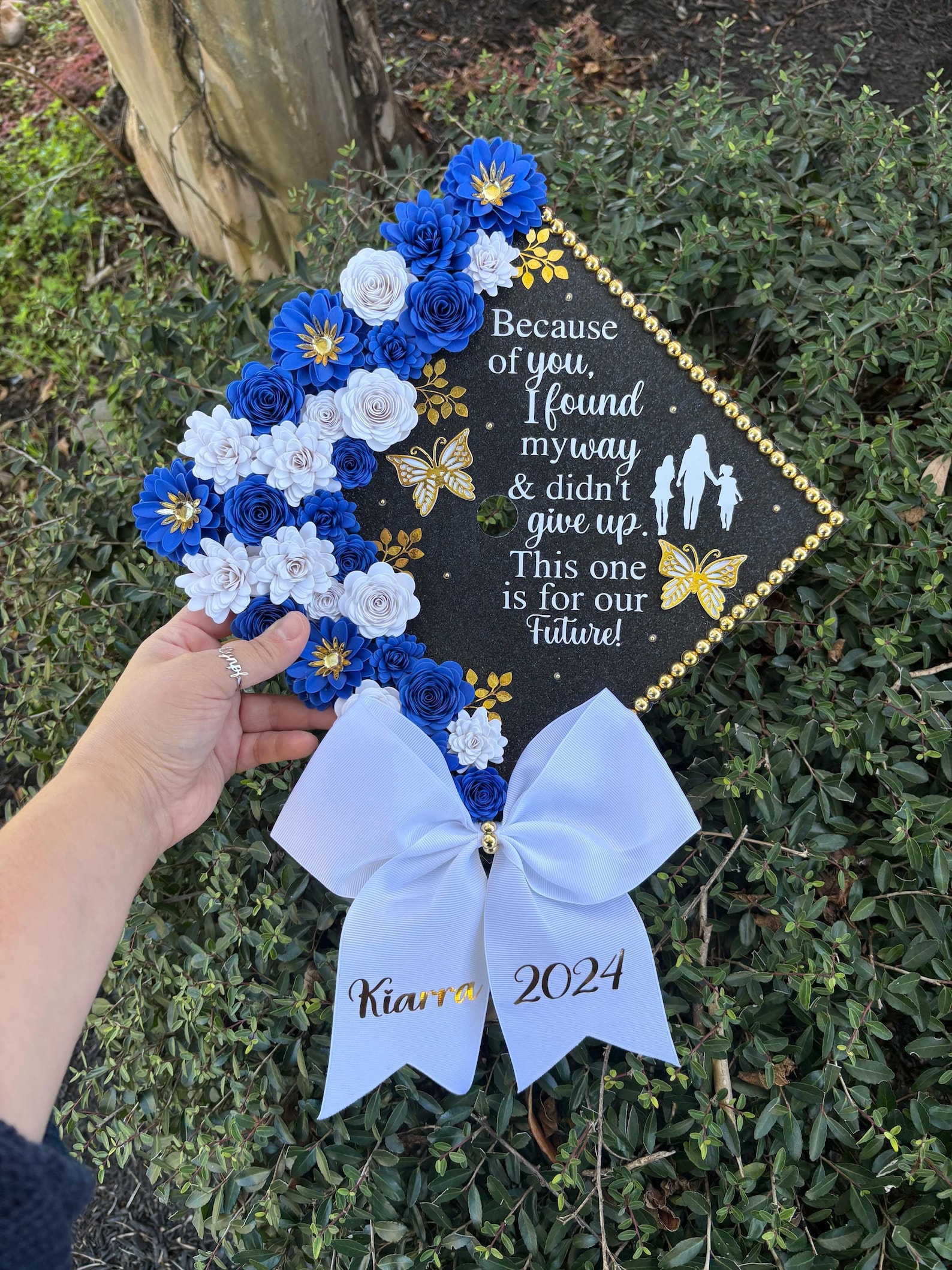 Custom Mommy Did It Graduation Cap Topper,personalized Mom and Child ...