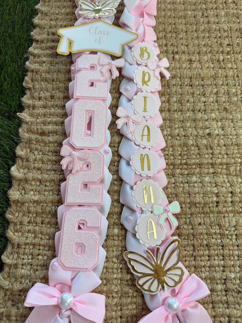 2026 Coquette All Pink Graduation Lei Promotion Gift Lei Senior Night ...