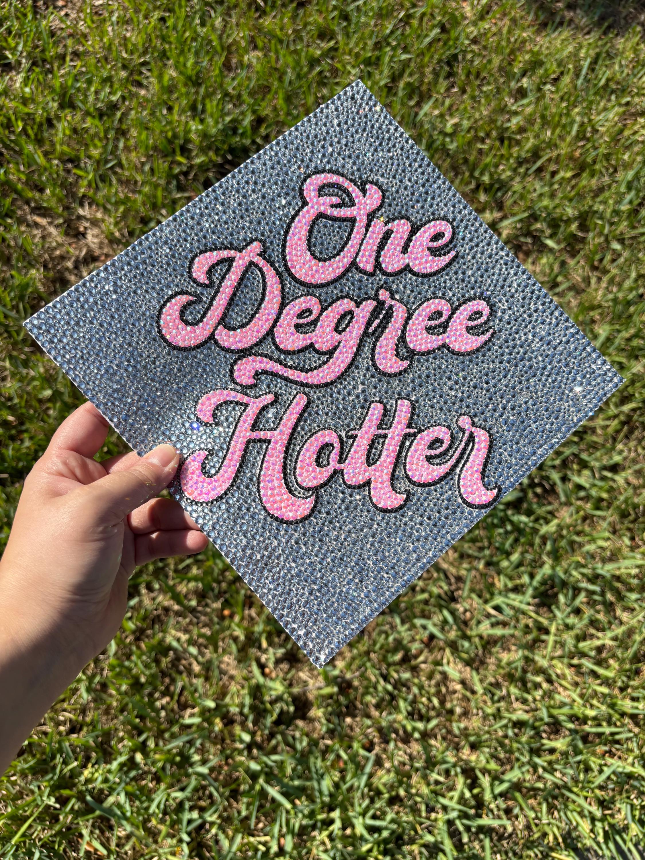 Custom Bedazzled Bling Rhinestone Grad Cap Topper Grad Cap Blinged One ...