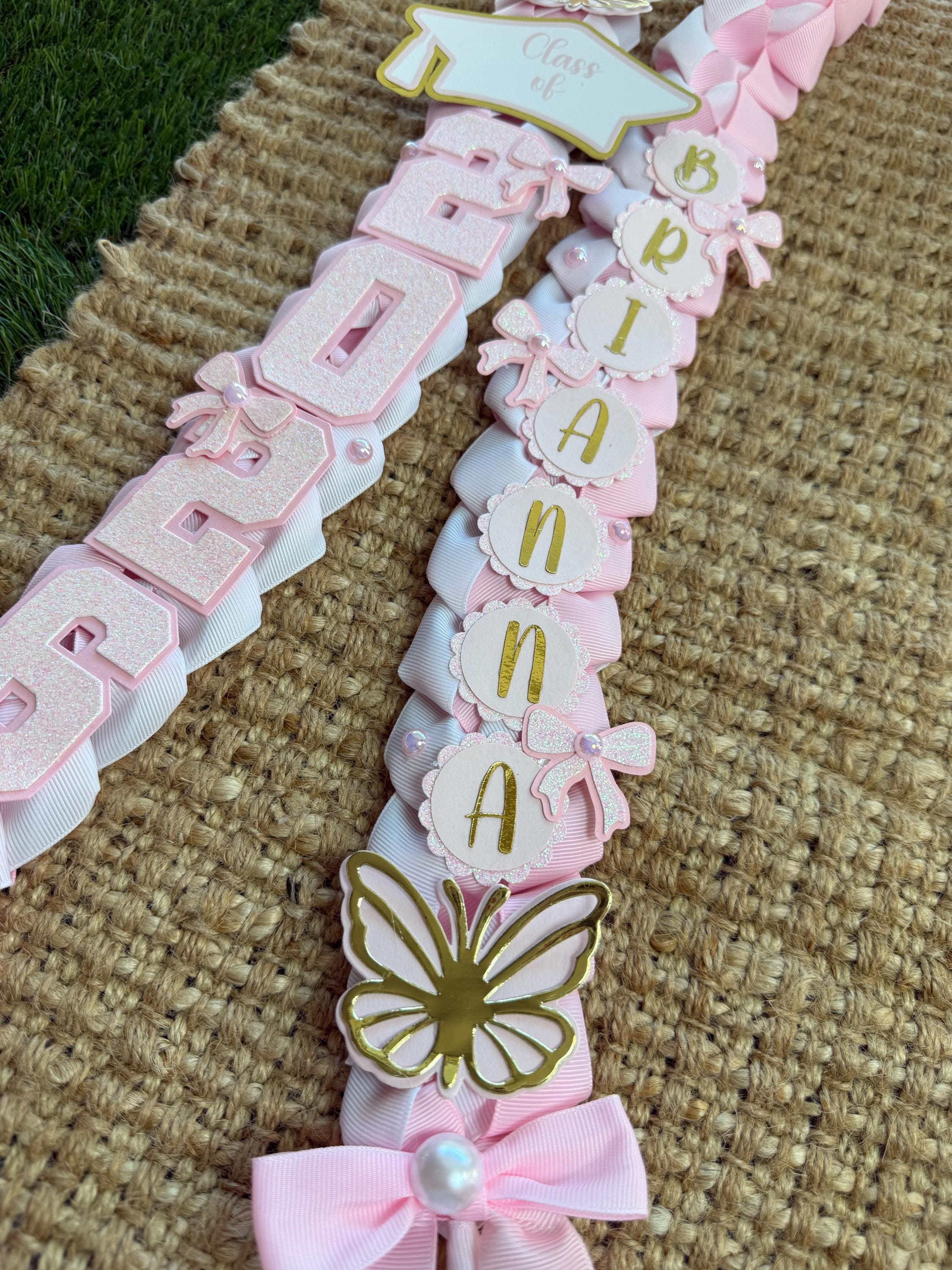 2026 Coquette All Pink Graduation Lei Promotion Gift Lei Senior Night ...