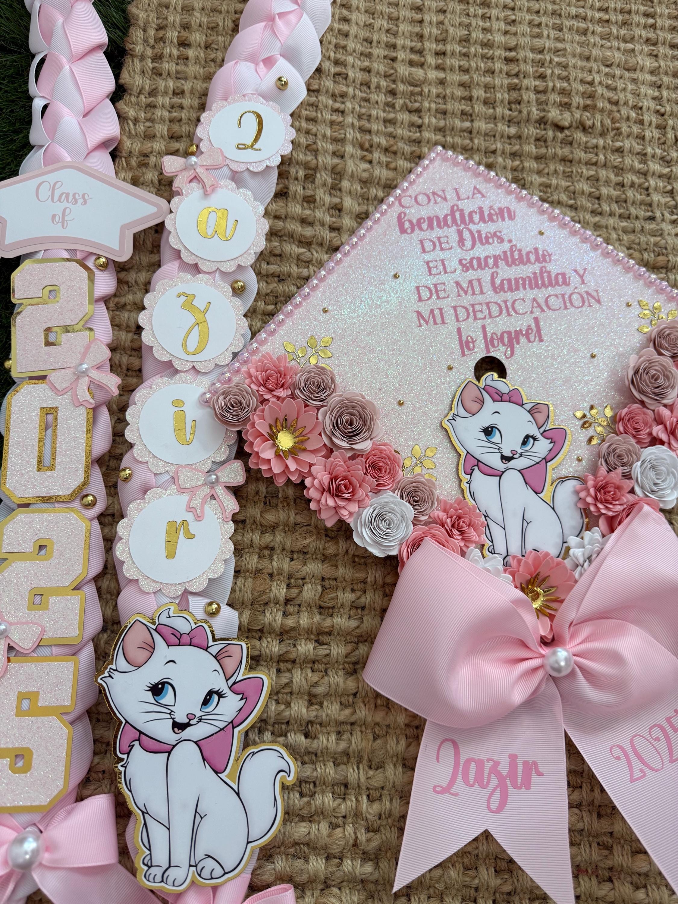Custom Graduation Bundle Lei Cap Topper Personalized Grad Cap Senior ...
