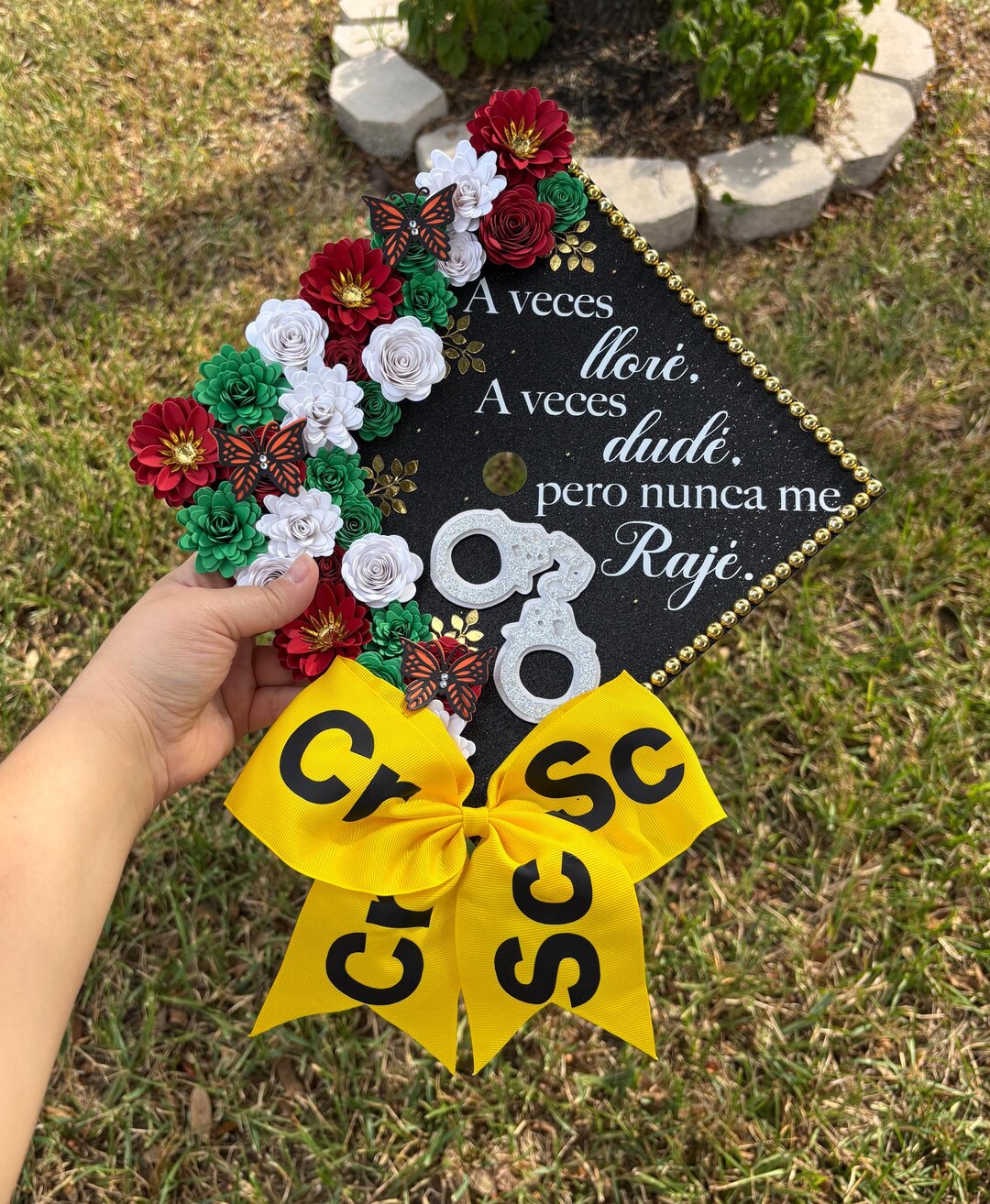 Criminal Justice Grad Cap Topper Personlized Graduation Cap Topper ...