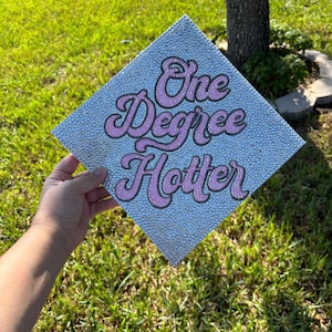 Custom Bedazzled Bling Rhinestone Grad Cap Topper Grad Cap Blinged One ...