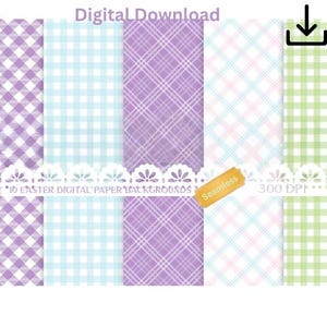10 Easter Digital Paper Backgrounds - Etsy