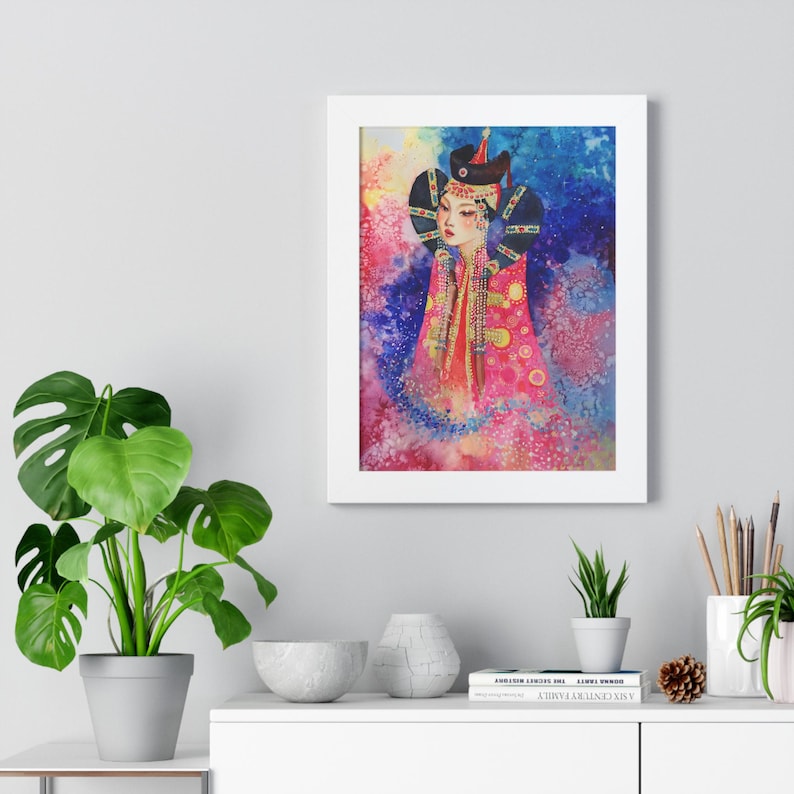Mongolian Queen- Framed Vertical Poster - Etsy