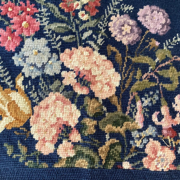 Floral Needlepoint - Etsy