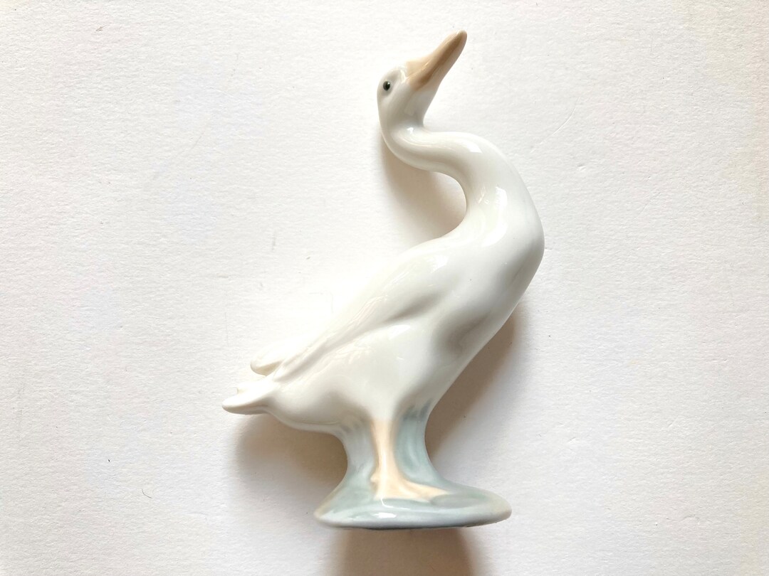 Vintage Lladro Duck Goose Standing Charming Porcelain Duck Made in ...