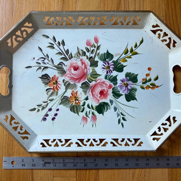 Tole Painted Tray - Etsy