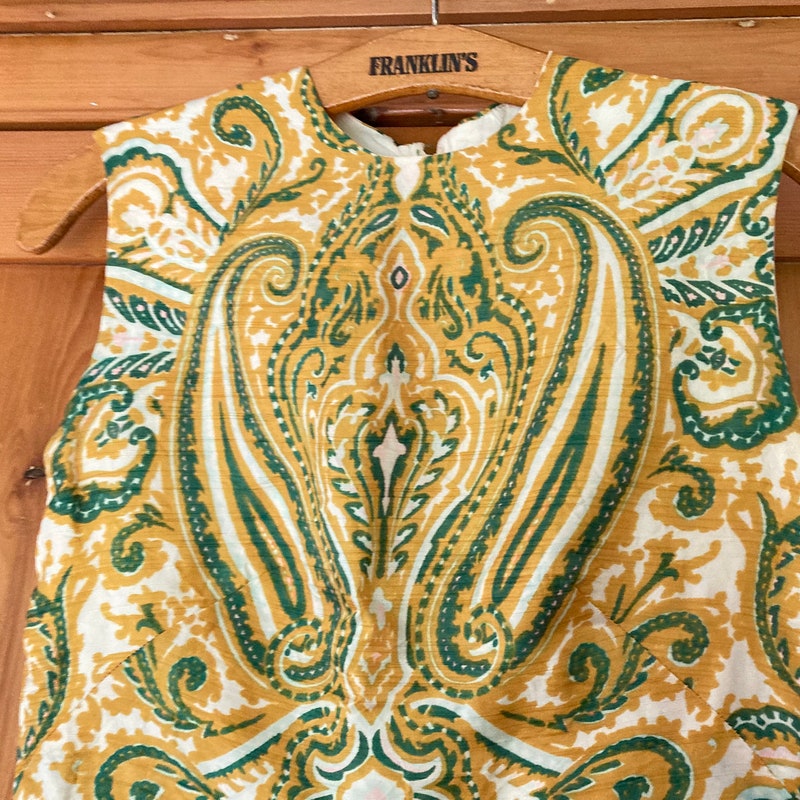 70s Paisley Dress - Etsy