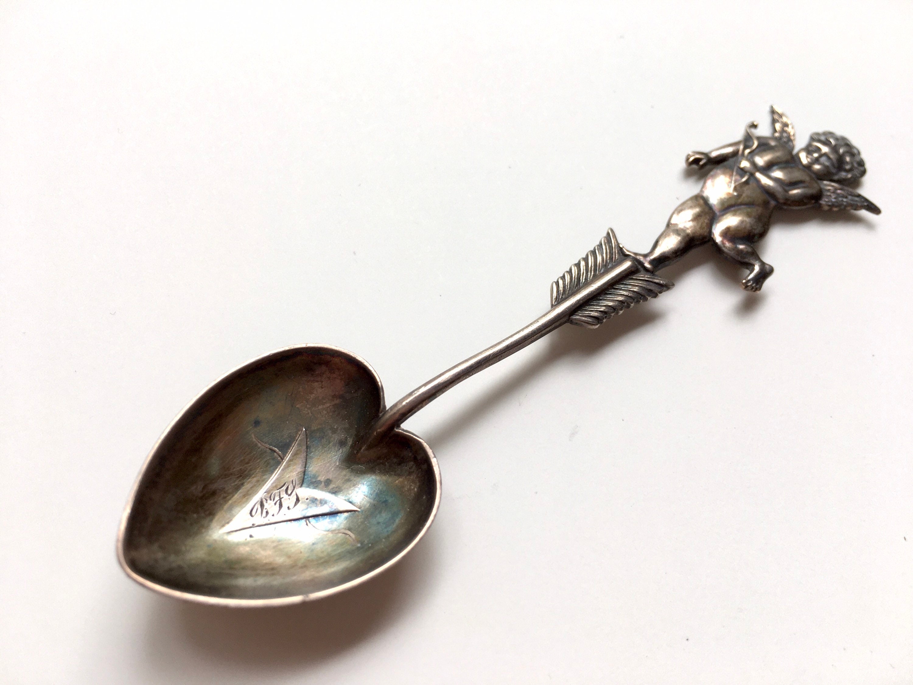 Vintage Sterling Silver Cherub Figural Souvenir Spoon | Etsy