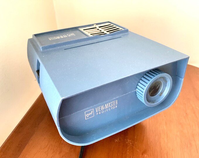 Vintage GAF Blue View Master 30 Standard Projector Retro Family Movie ...