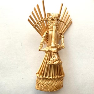 Vintage Mexican Woven Straw Angel Tree Topper Stars Rooster 12 - Etsy