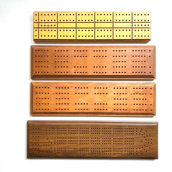 Vintage Antique Cribbage Board - Etsy