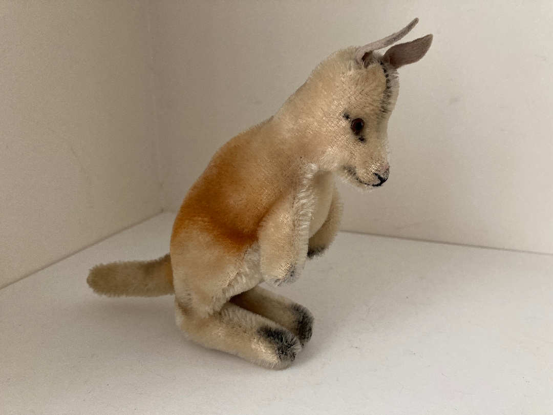 Vintage Steiff Kangaroo No ID 1960s Retro Mid Century Plush Vintage ...