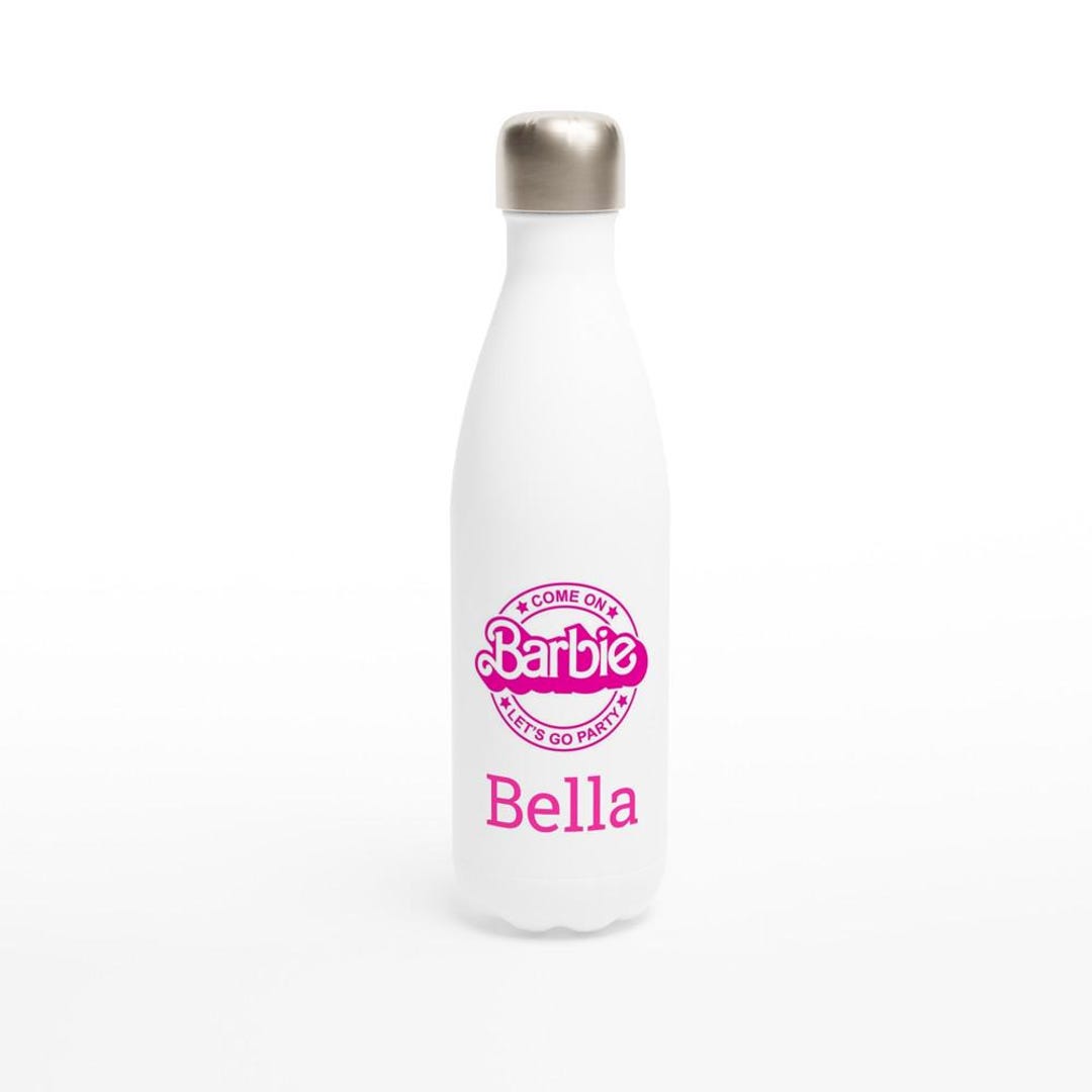 Barbie Pink Girl Power Water Bottle Stylish 17oz Stainless Steel ...
