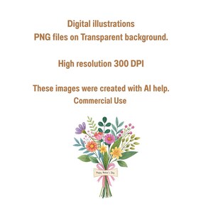 Happy Mother's Day Boho Wildflower Clipart | 33 PNG Floral Bundle ...