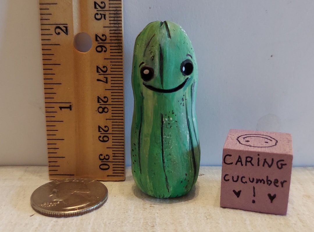 The Positive Pickle Peg Doll Sculpture - Etsy