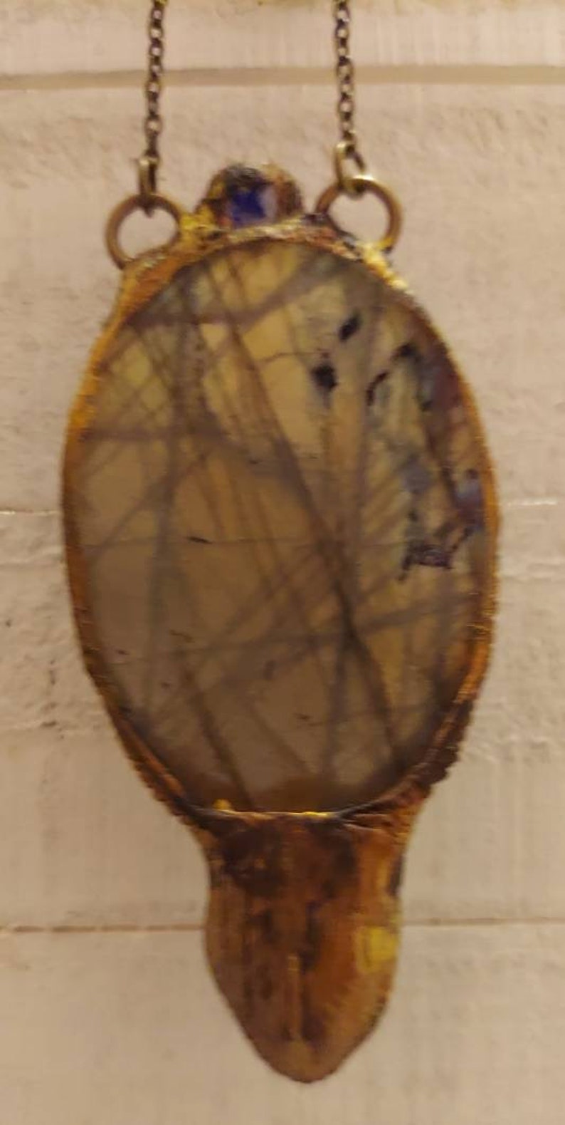 Labradorite Oval Amulet Cabachon Necklace of Snow White's - Etsy
