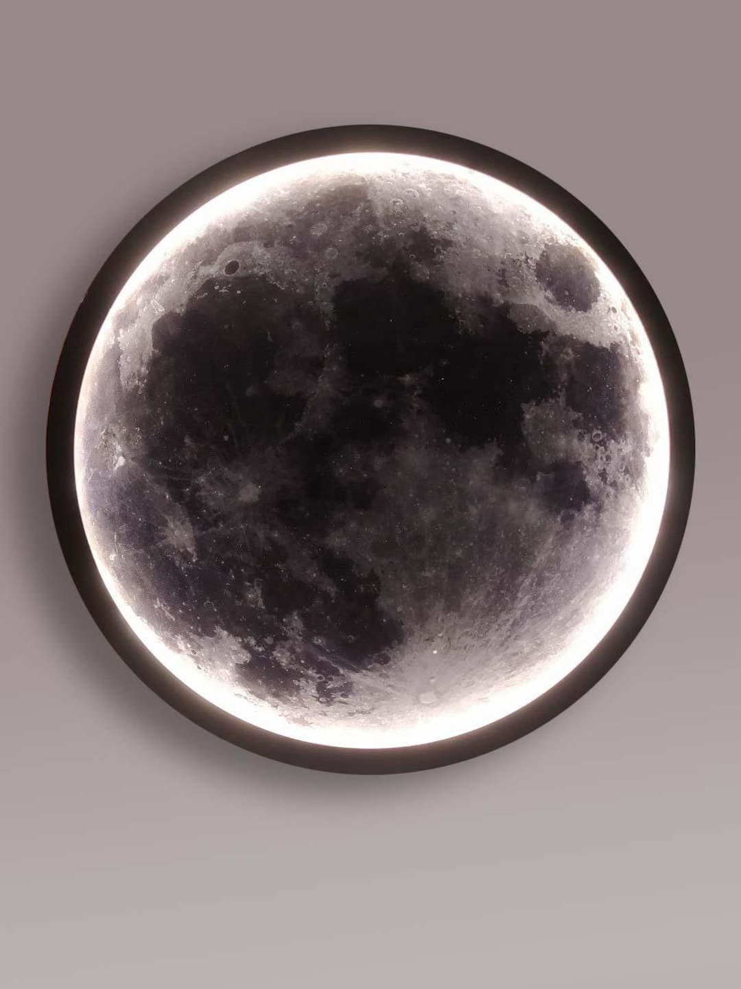 LED MOON Wall Light | Moon Night Light on MDF for Home Decor|soft Glow ...