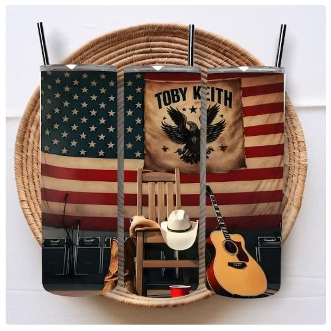 Toby Keith Memorial Glass Tumbler or Water Bottle - Etsy