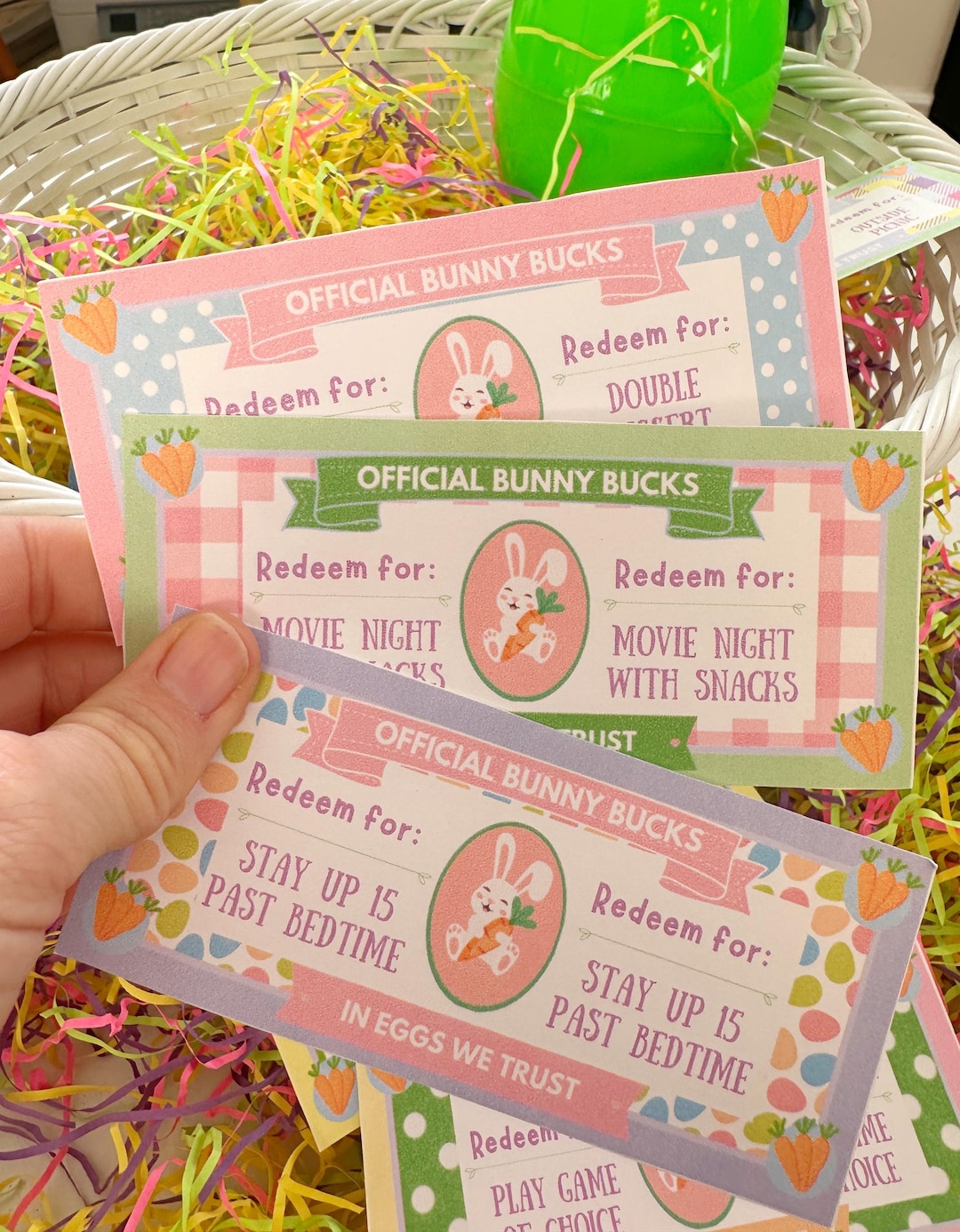 Bunny Bucks Easter Printable | Fun Easter Money for Kids | Instant ...