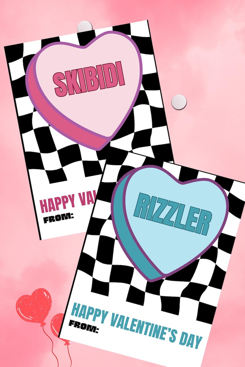 Teen Slang Candy Hearts, Funny Kids Valentine Printable, Class ...