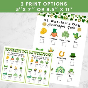 St. Patrick's Day Preschool Scavenger Hunt, Toddler Scavenger Hunt. St ...
