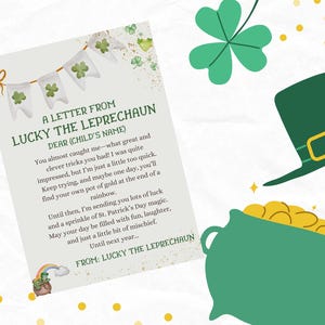Editable Leprechaun Letter, Letter From Leprechaun, Leprechaun Trap Kit ...