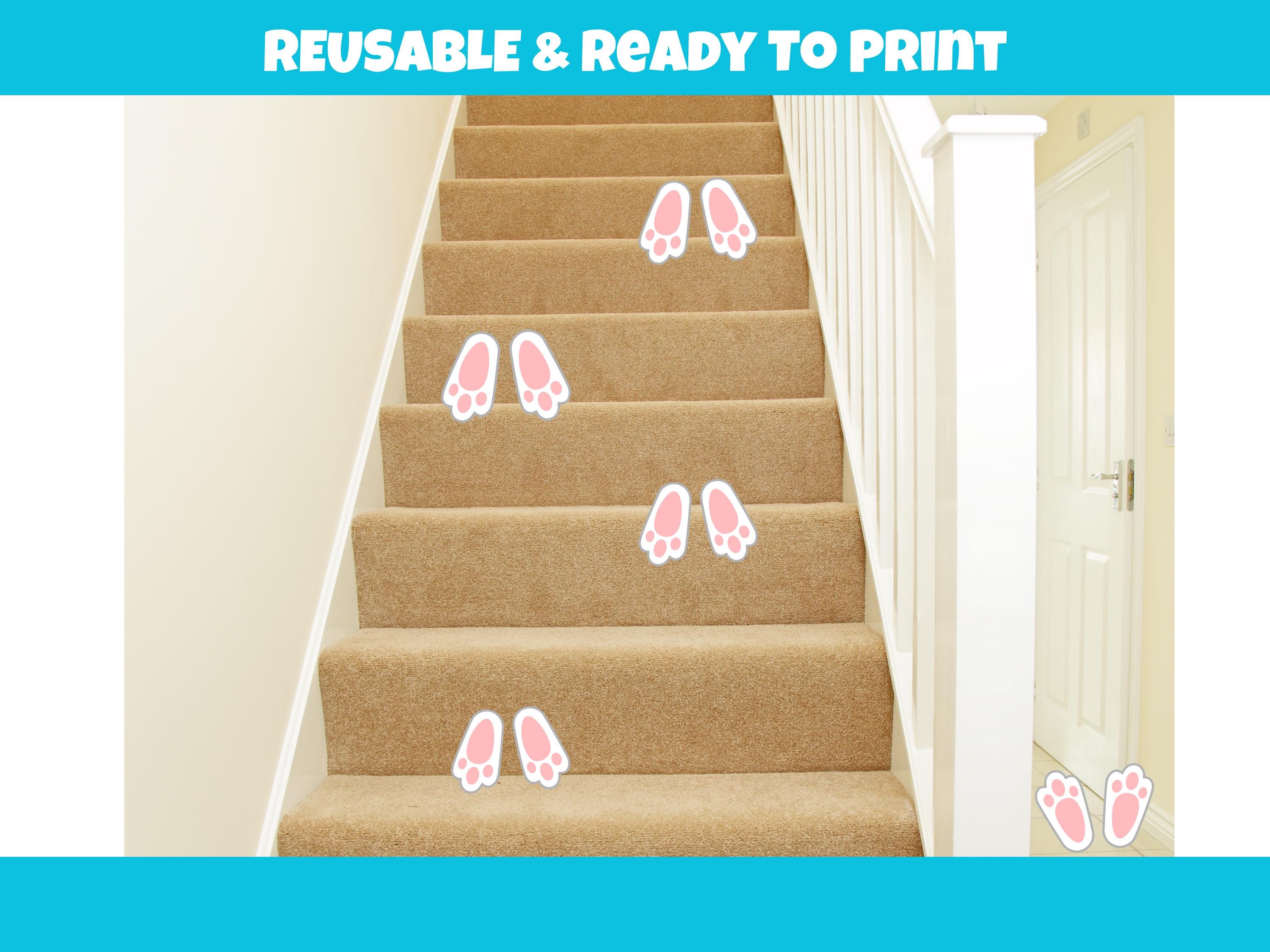 Easter Bunny Footprint Template, Easter Bunny Printables, Easter Bunny ...