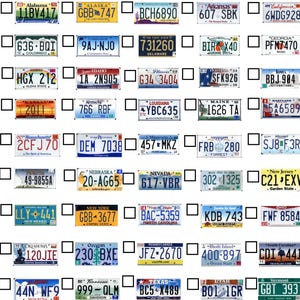 License Plate I Spy Game for Kids | Travel Games | Road Trip Games ...